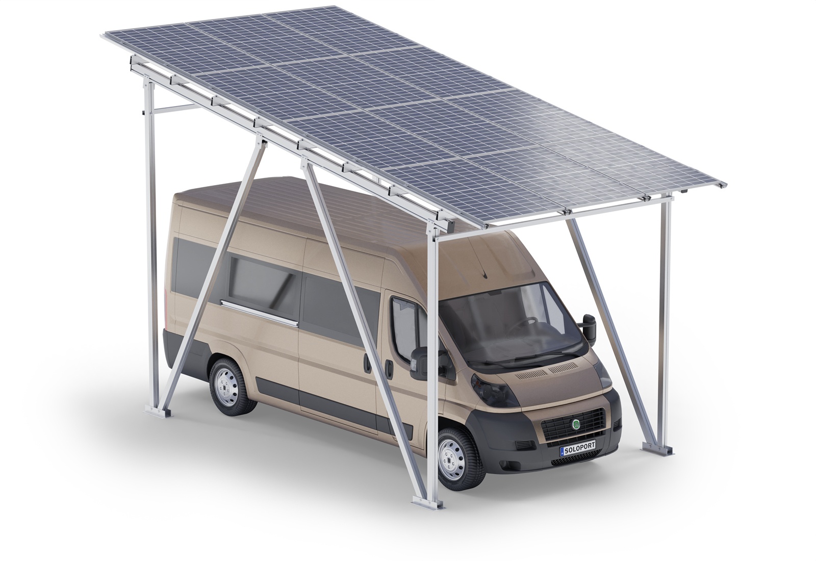 Châssis de carport pour les camping-cars SPG5-W avec 12 panneaux ...