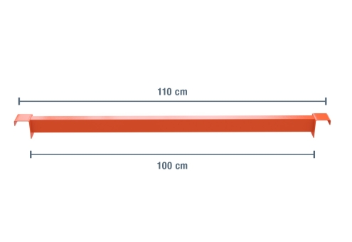 Support en profondeur / traverse intermédiaire 1.100 mm pour rack à ...