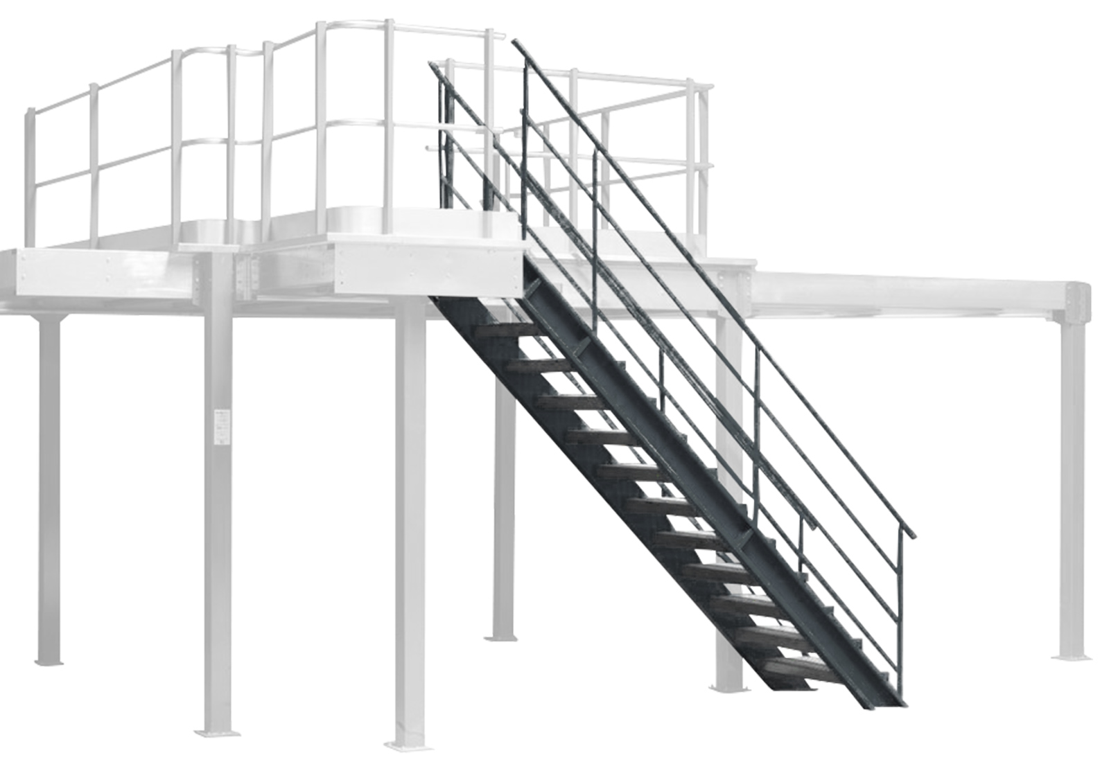 Entresolvloer: Module A, basismodel met trap en overdrachtstation ...